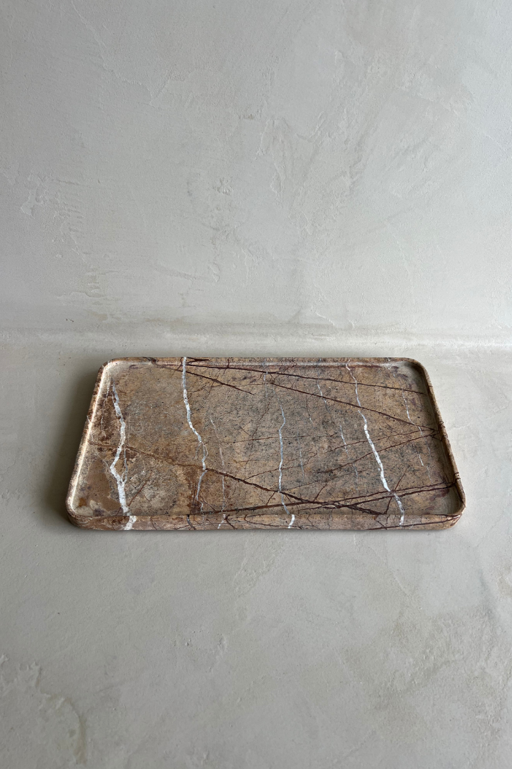 Marble Tray, Fossil Stone – KK Homewares